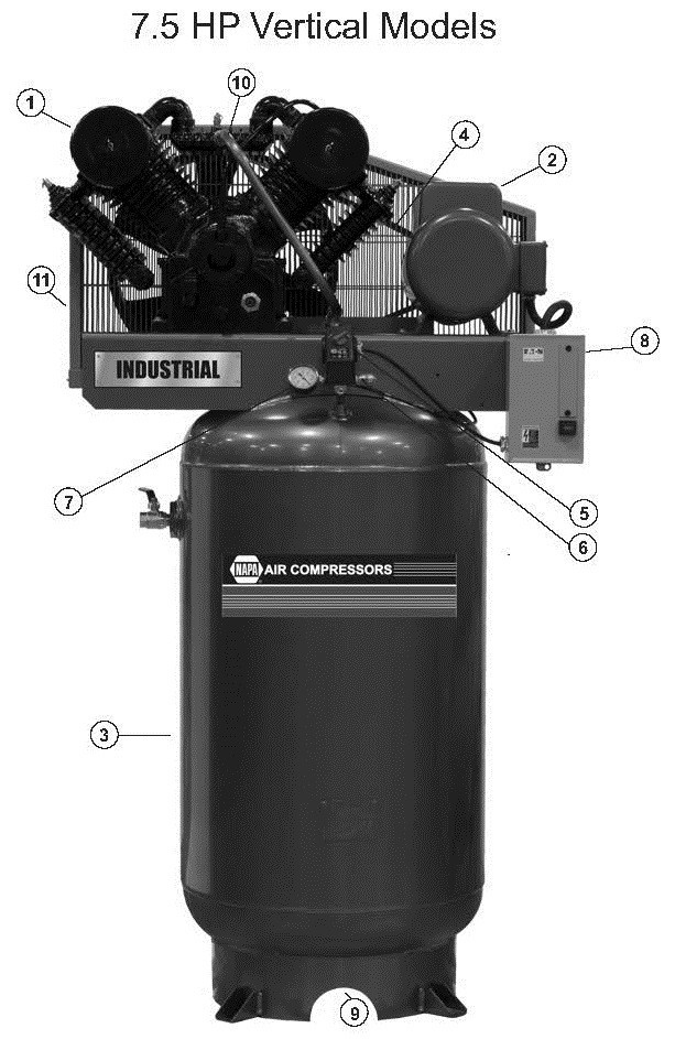 Napa air compressor store