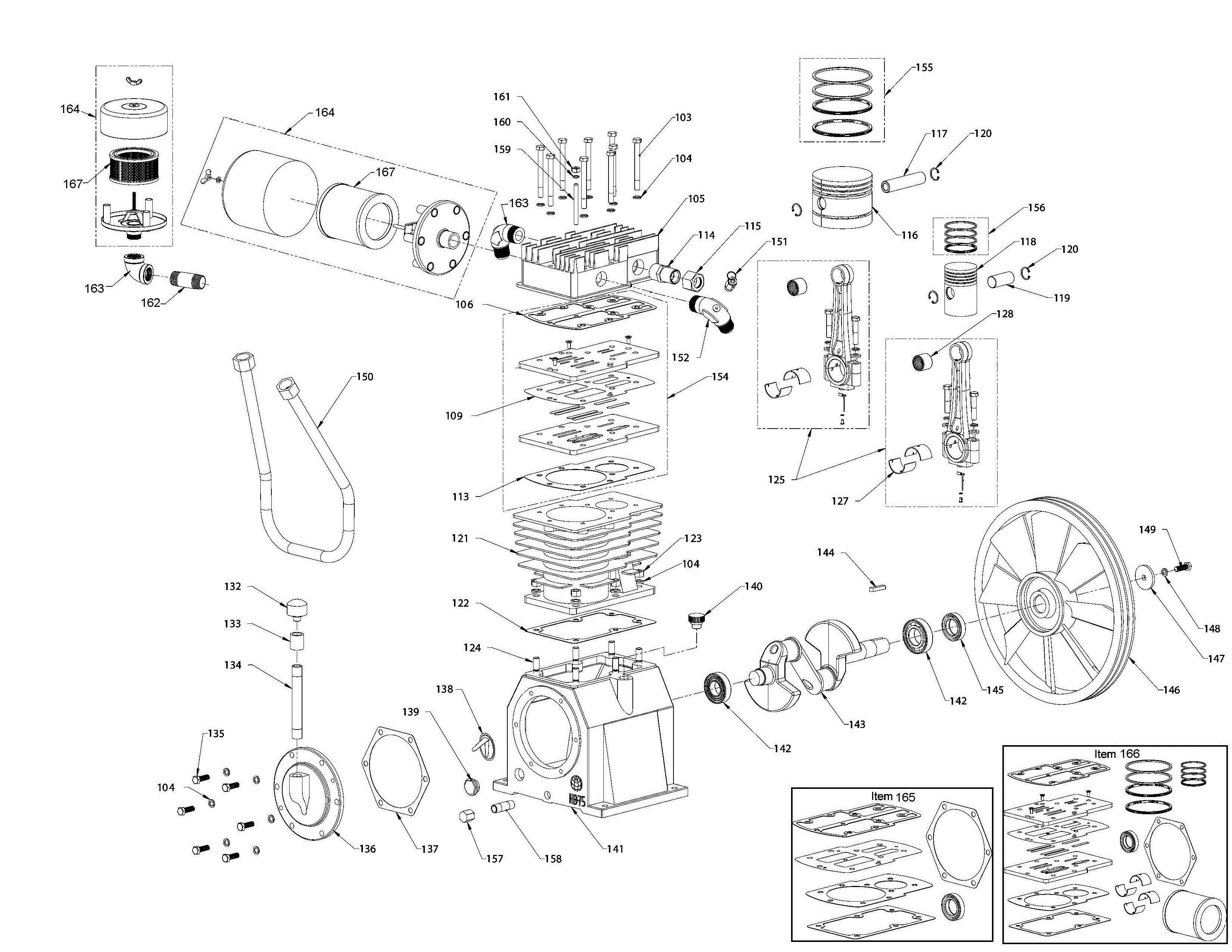 Dewalt DXCMH1393075 Parts Master Tool Repair